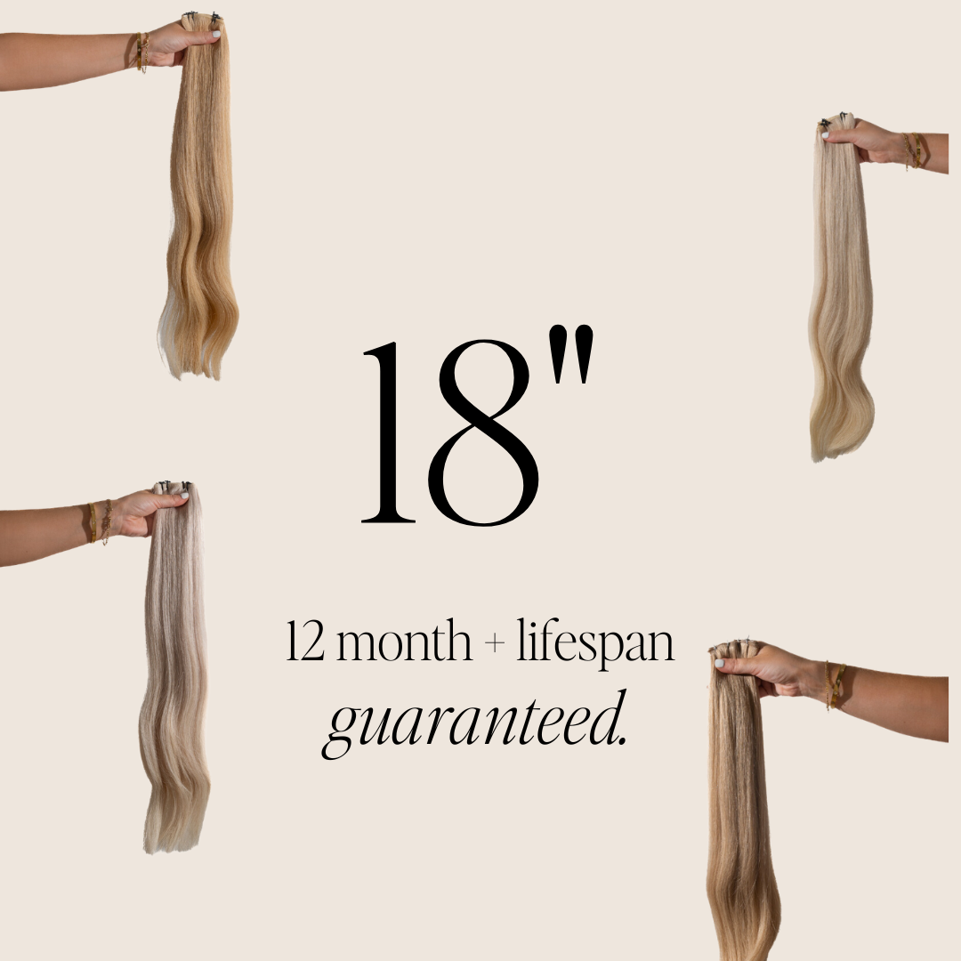 18" Invisible Weft Hair Extensions – Samantha Harrison Extensions